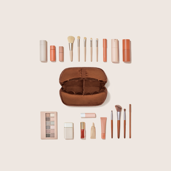 The Medium Slate Traveller - Fold-Down Makeup Bag | Parallelle